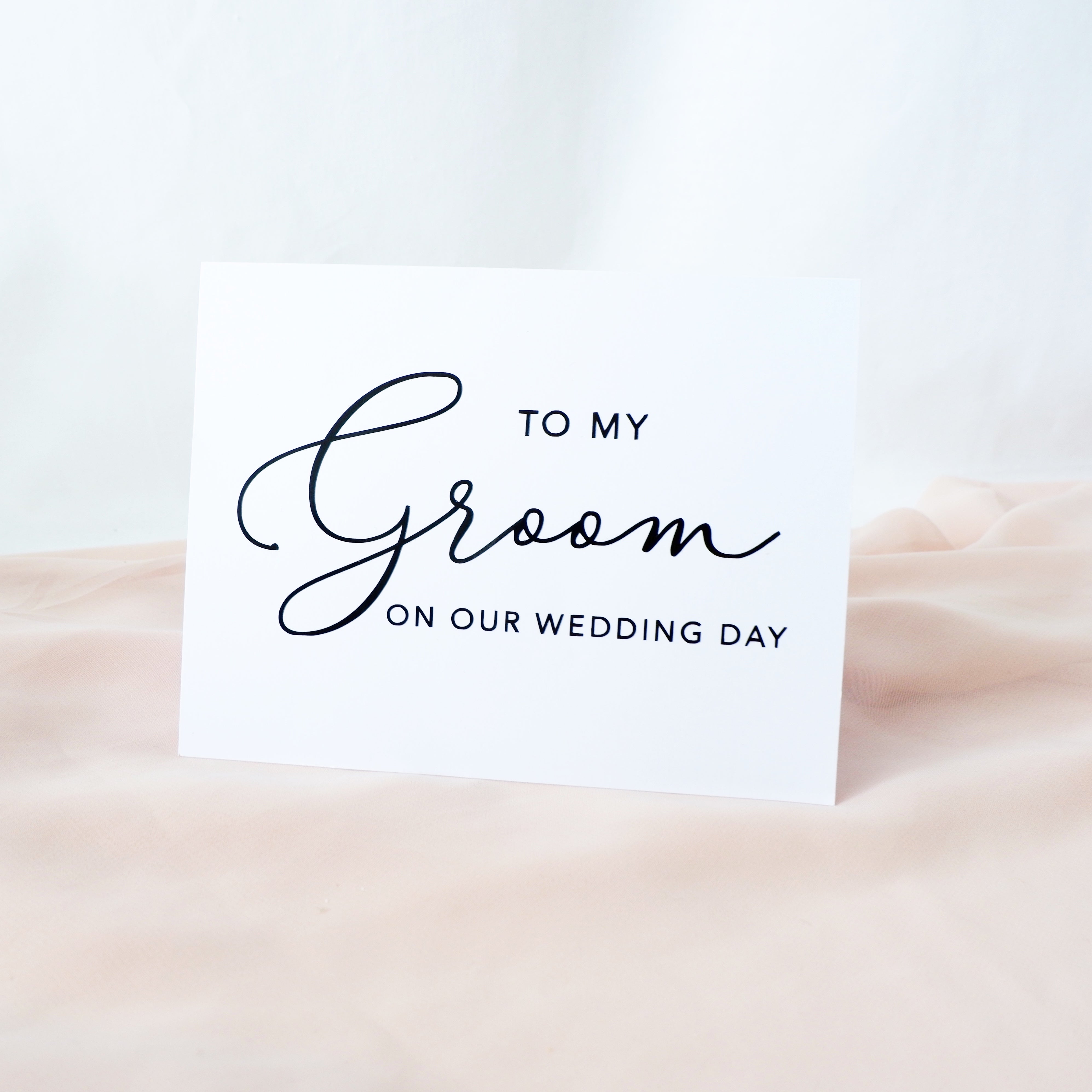 Card for groom on wedding day 60 photos - Astyledwedding.com